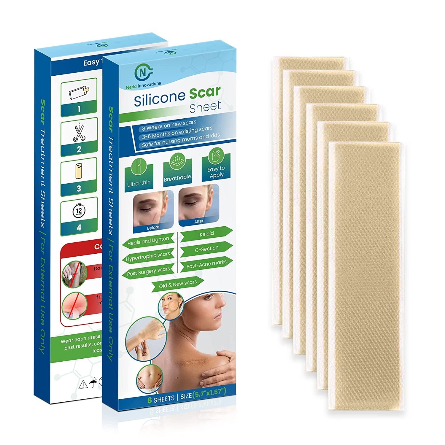 Silicone Scar Strips Low Adhesive | Buy Now | Nedd Innovations